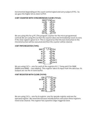 Design and Fabrication of 4-bit processor | PDF