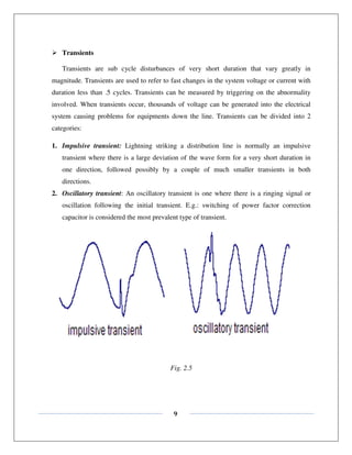 seminar report on power quality monitoring | PDF