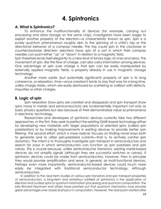 Report on Giant Magnetoresistance(GMR) & Spintronics | PDF