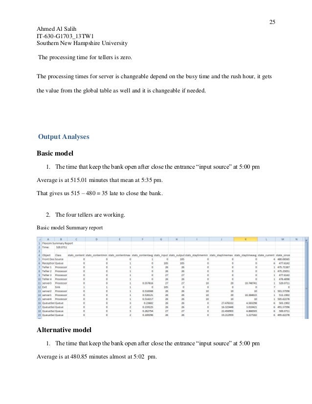 Simulation for Bank Teller System