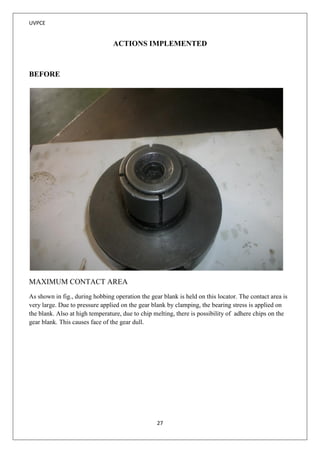 REPORT ON QUALITY CONTROL BY REDUCING REJECTION DUE TO CHIP IMPRESSION ...