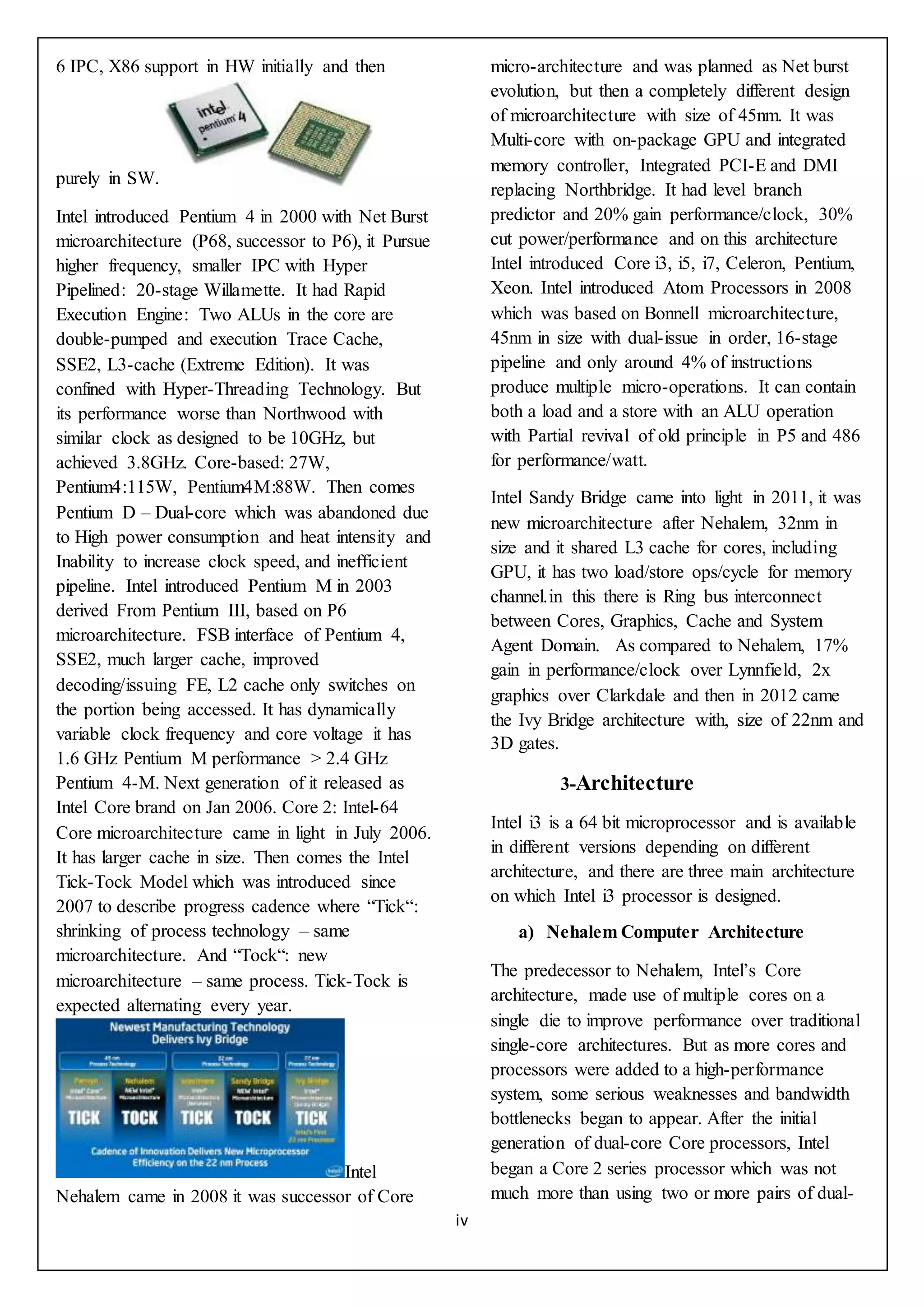 Intel i3 processor | DOCX