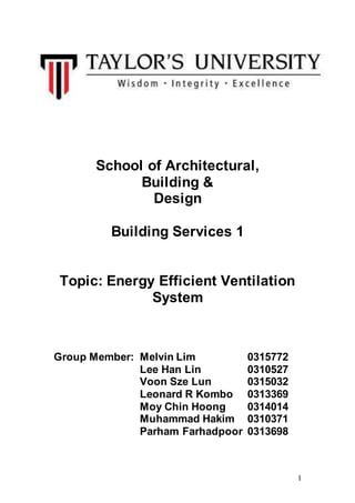 Building Services 1 Report | DOCX