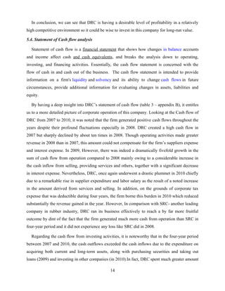 DRC Financial Statement Analysis report | DOC