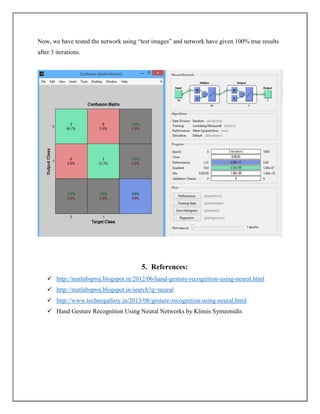 Hand Gesture Recognition using Neural Network | PDF