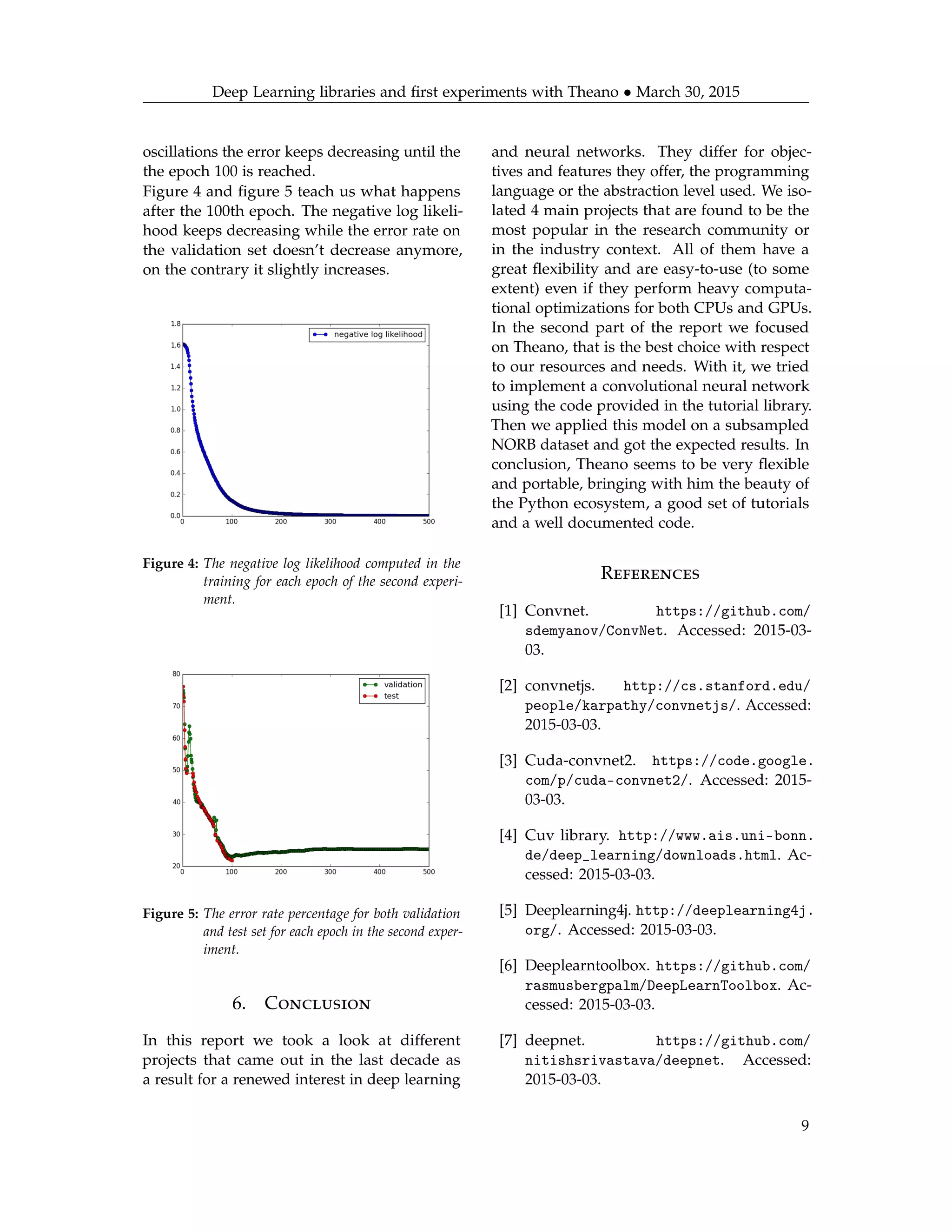 Deep Learning libraries and ﬁrst experiments with Theano | PDF