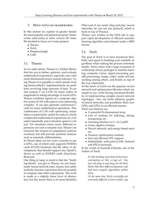 Deep Learning libraries and ﬁrst experiments with Theano | PDF