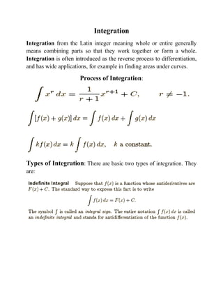 integral calculus and it’s uses in different fields. | DOC