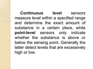 industrial level measurement | PPTX