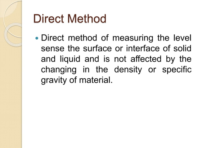 industrial level measurement | PPT