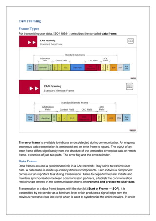 A SEMINAR REPORT ON CAN BUS PROTOCOL | PDF