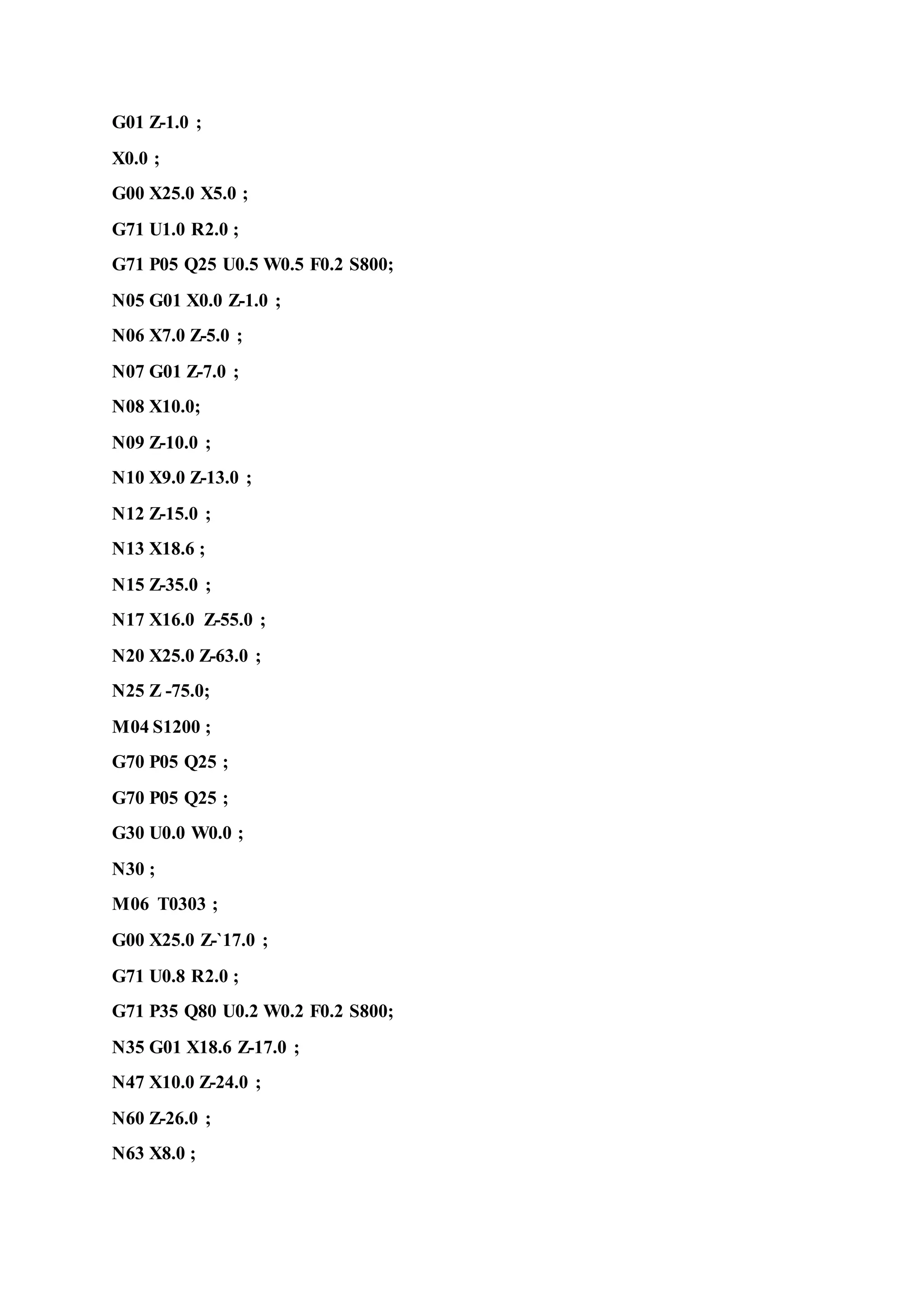 chess pieces program of cnc lathe . | DOCX