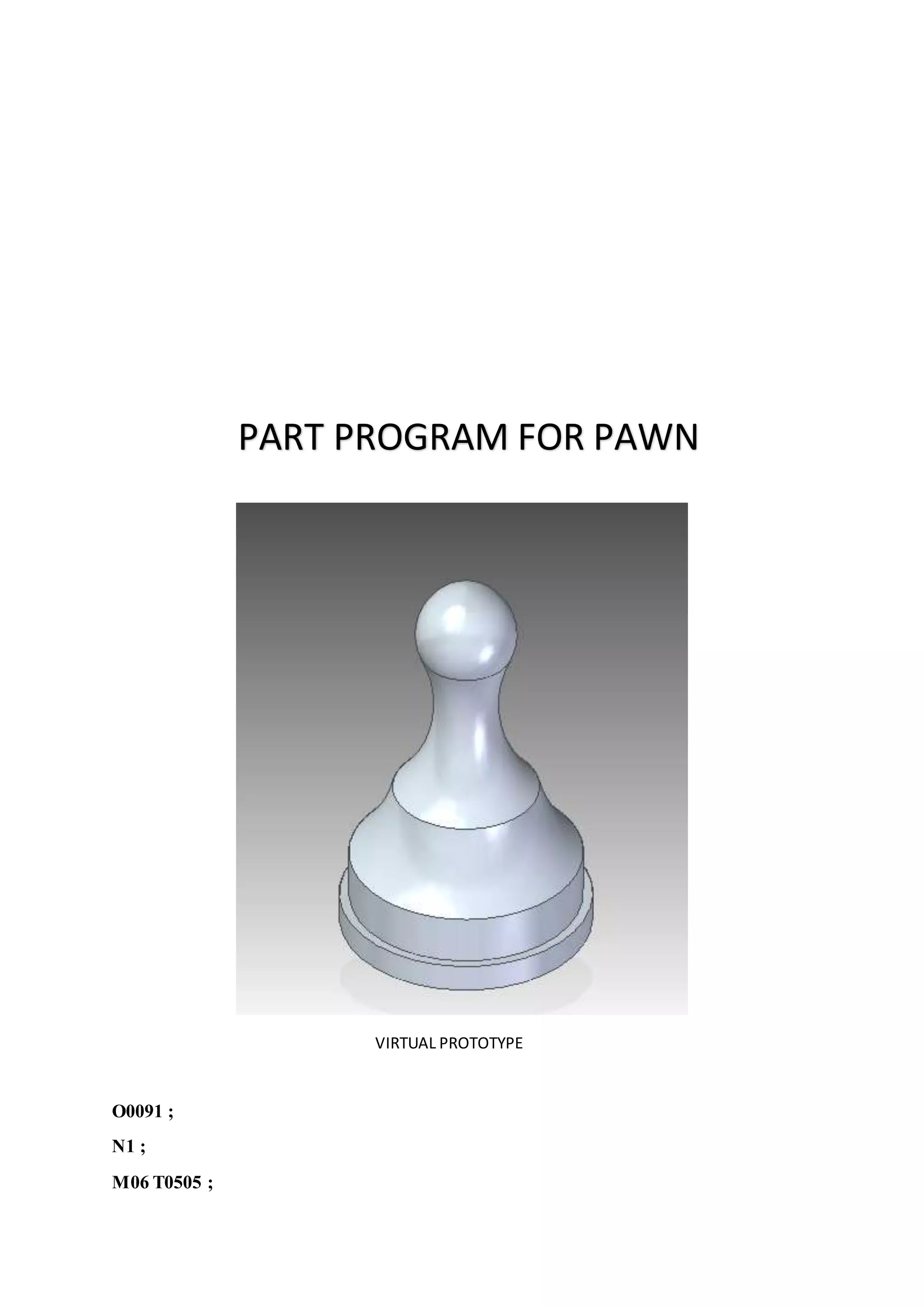 chess pieces program of cnc lathe . | DOCX