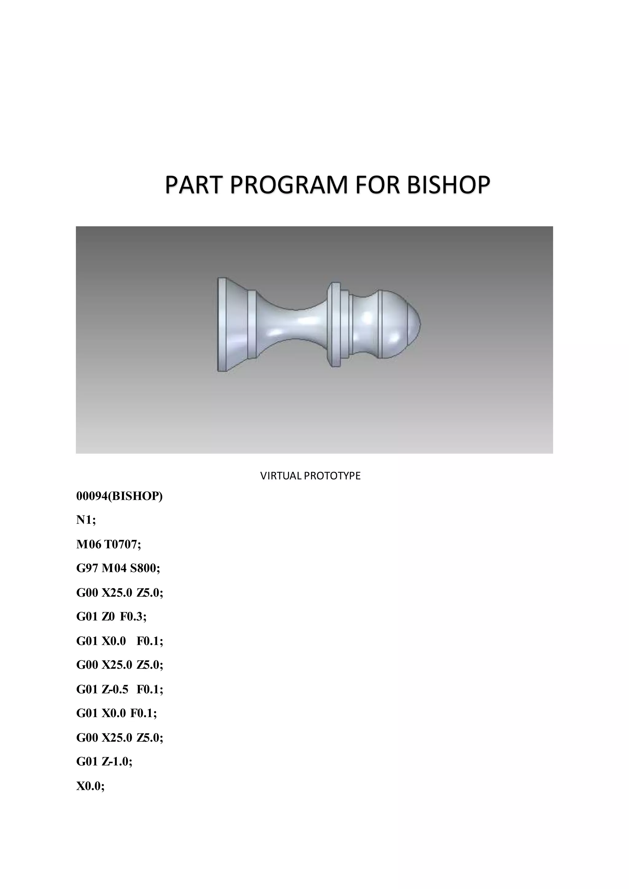 chess pieces program of cnc lathe . | DOCX