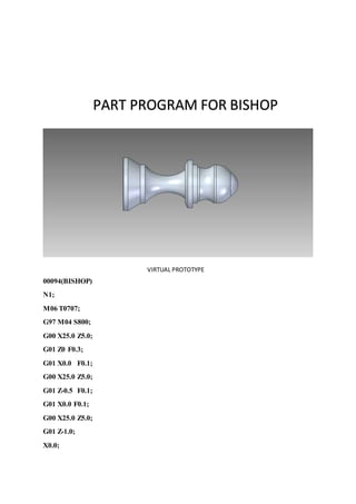 chess pieces program of cnc lathe . | DOCX
