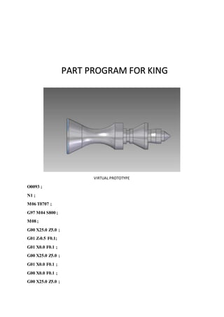 chess pieces program of cnc lathe . | DOCX