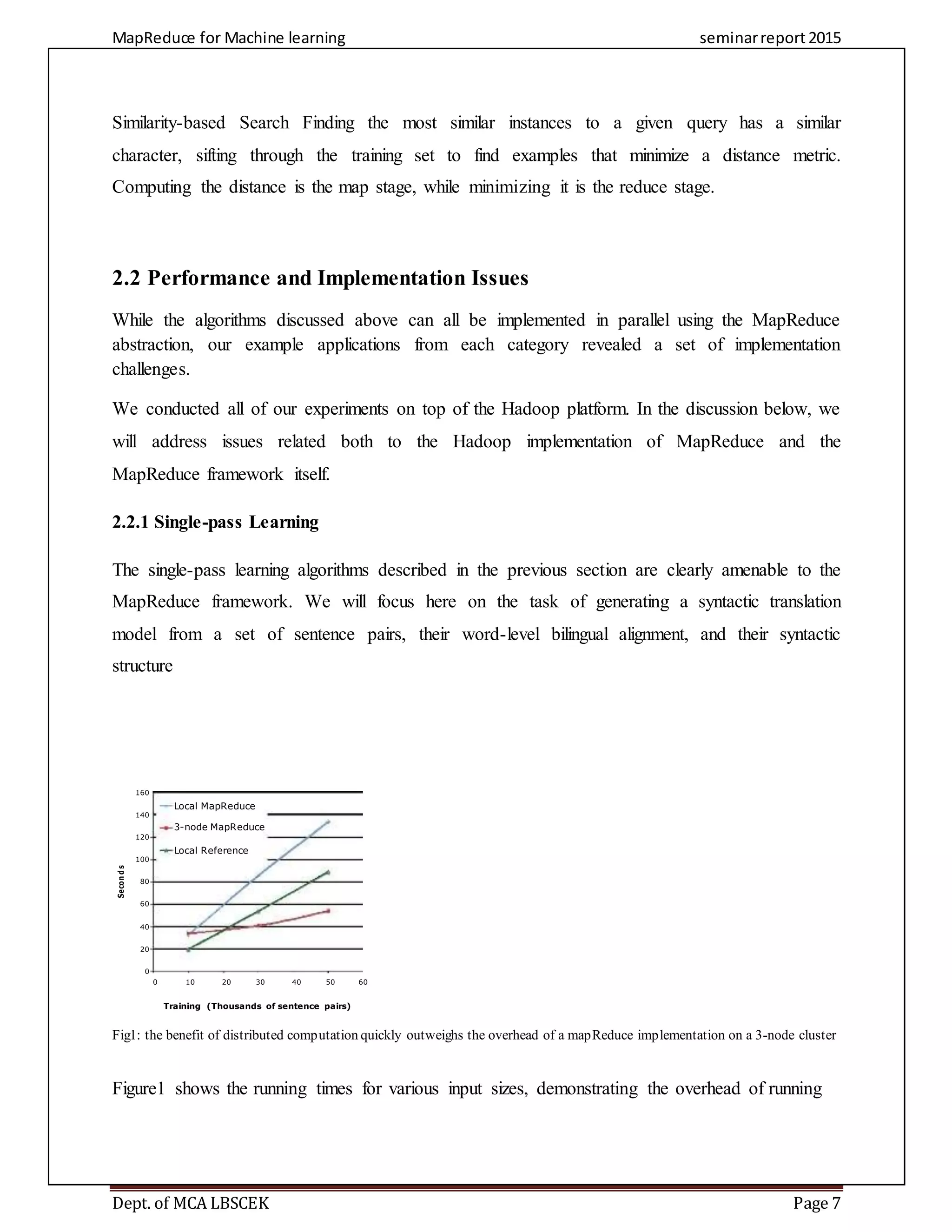 mapReduce for machine learning | PDF