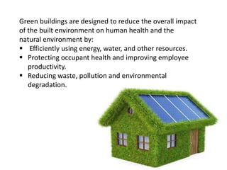 Saving Energy in Green Buildings | PPTX