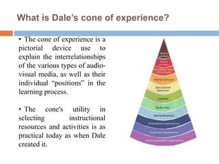 THE CONE OF EXPERIENCE | PPTX