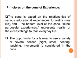 THE CONE OF EXPERIENCE | PPTX