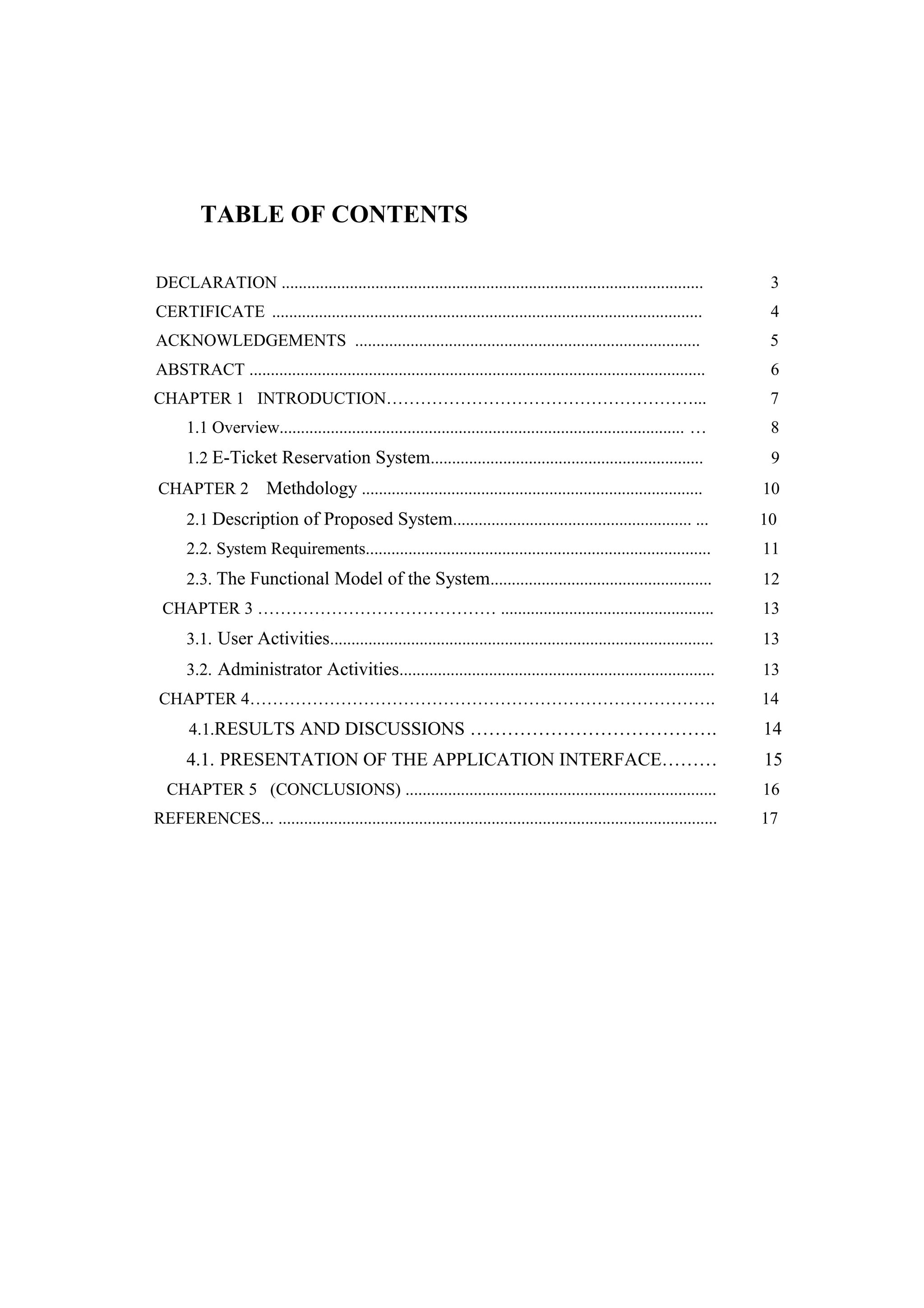 us reservation System Report | DOC