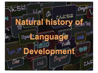 Natural history of language development | PPTX