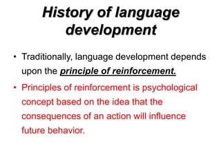 Natural history of language development | PPTX