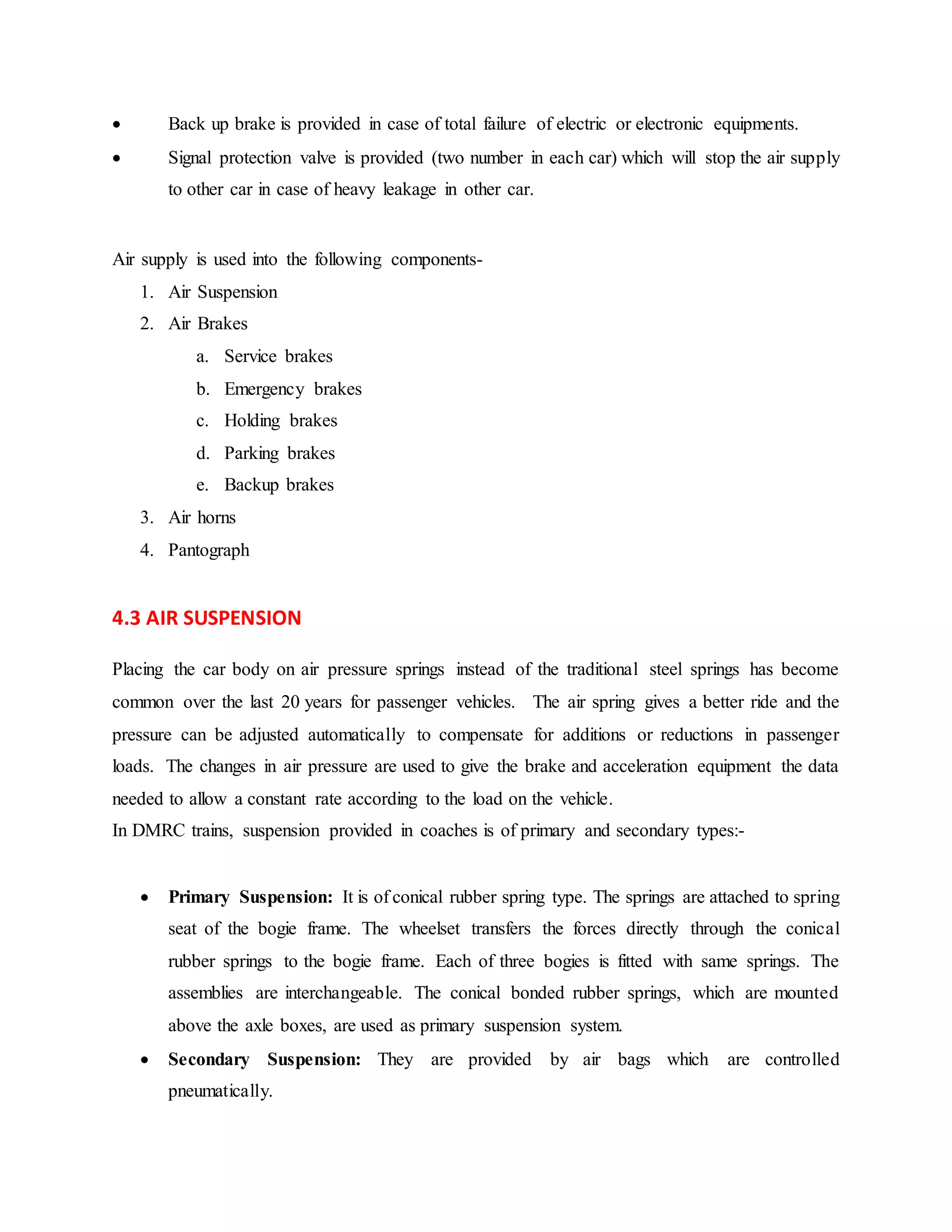 Report on Dmrc rolling stock | DOCX