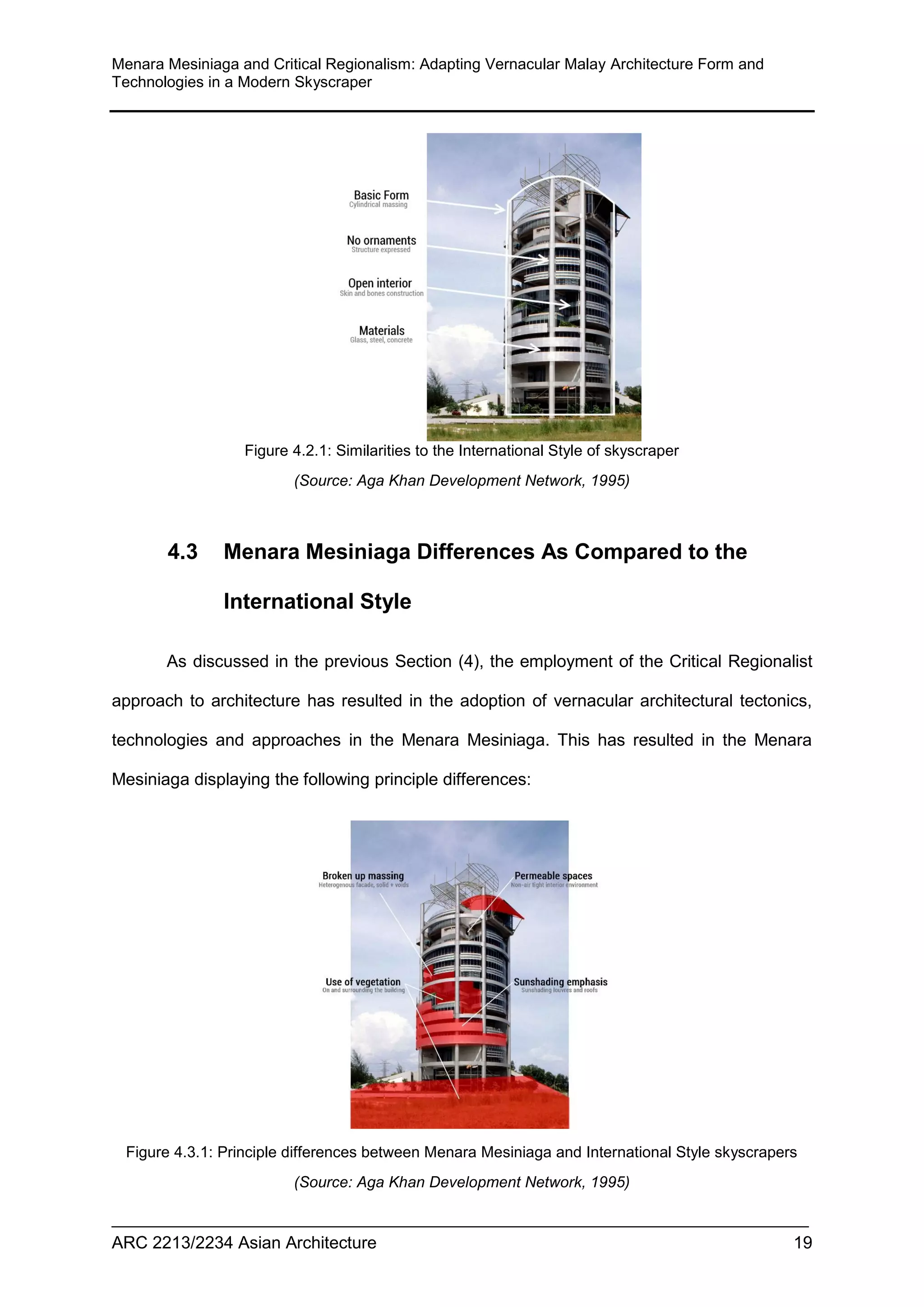 ASIAN ARCHITECTURE - MENARA MESINIAGA | PDF