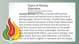 Eating Problems and Intervention | PPTX