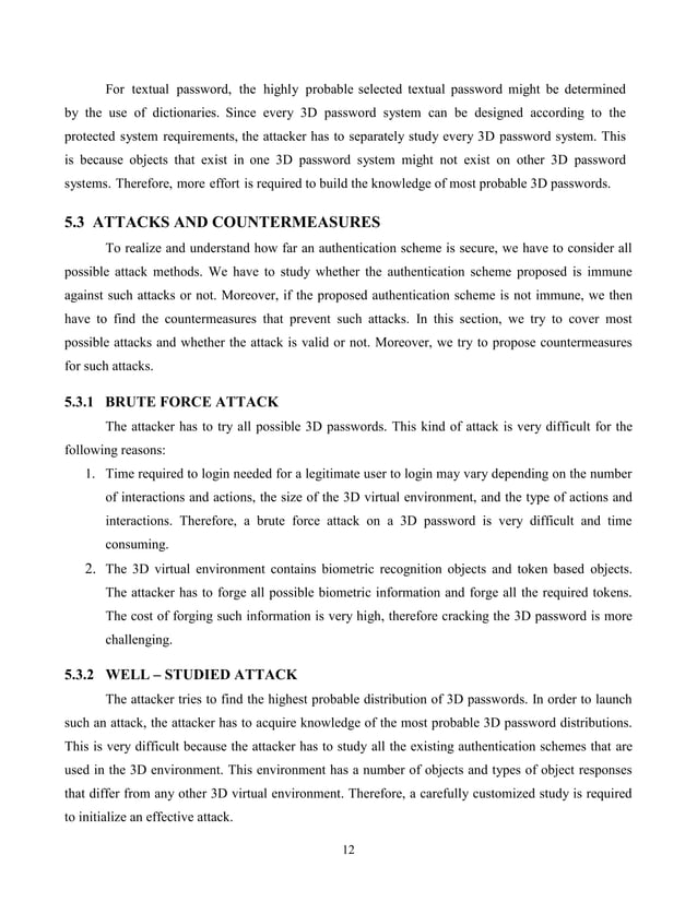 Seminar Report On 3d Password Pdf 3 D Graphics Computer Software
