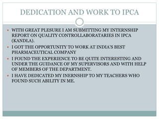 internship report | PPTX