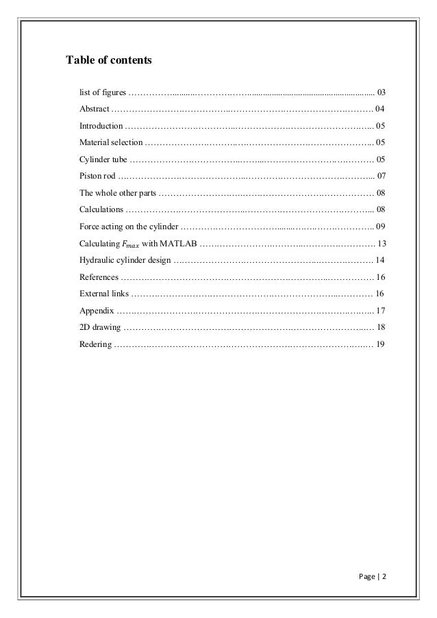 Hydraulic scissor lift table report
