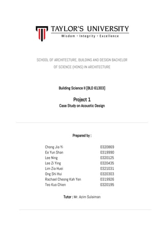 Building Science Report Project 1 | PDF