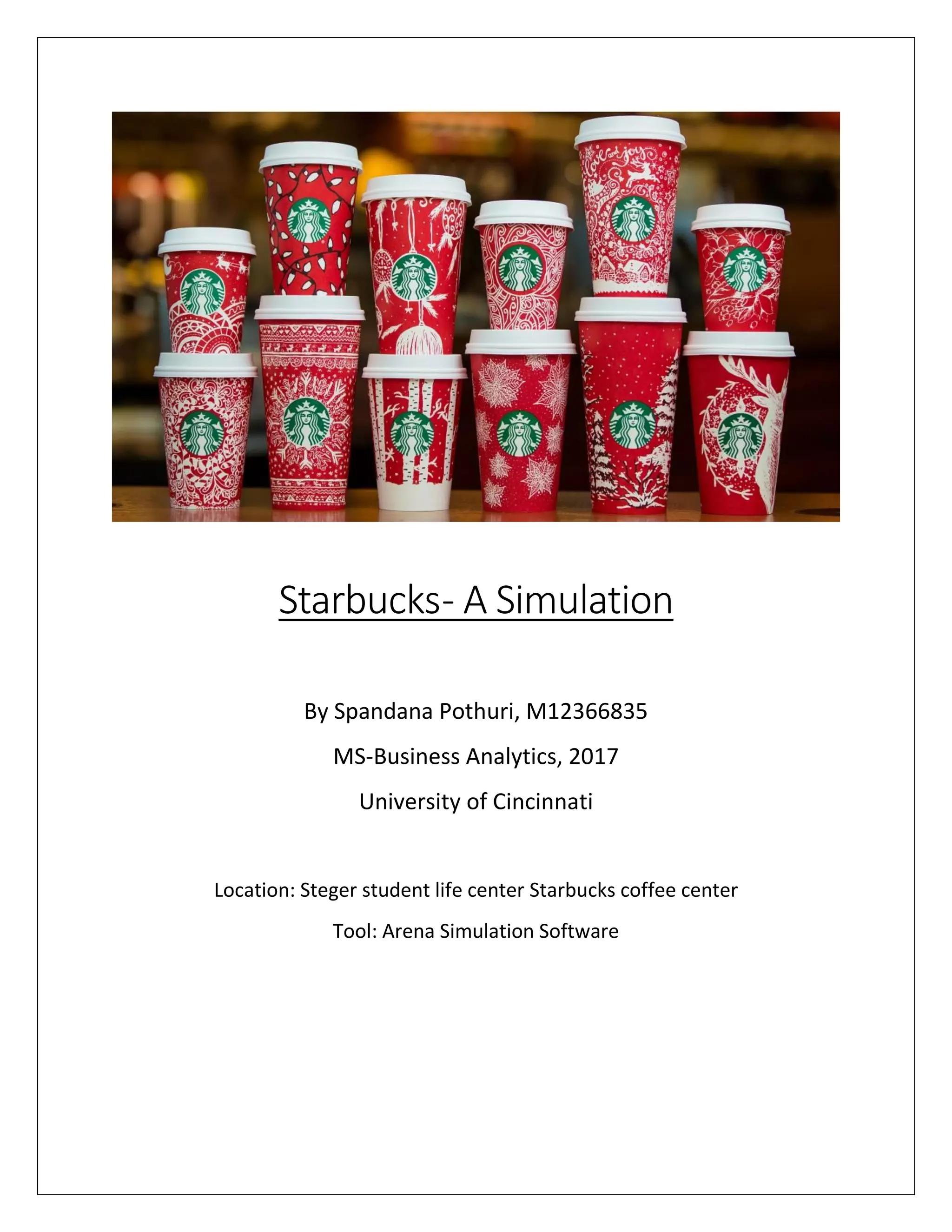 A Simulation Model of Starbucks | PDF