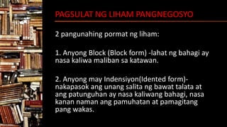 Liham Pangnegosyo at Memorandum | PPTX