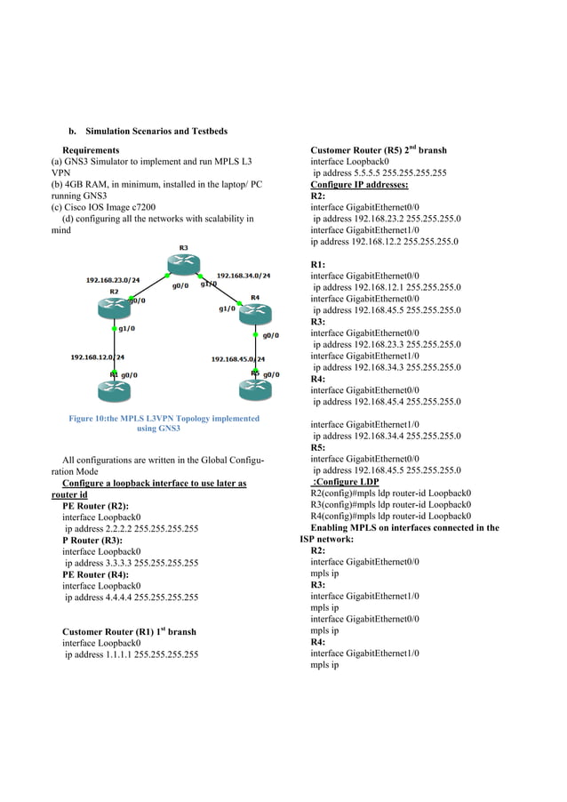 VPN Using MPLS Technique | PDF
