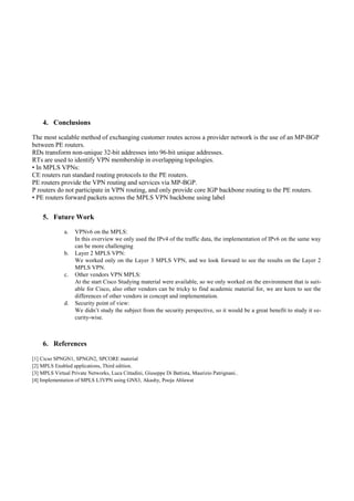 VPN Using MPLS Technique | PDF | Computer Networking | Computing
