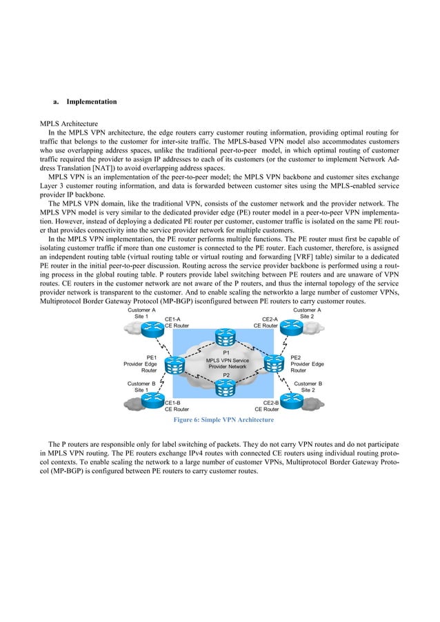 VPN Using MPLS Technique | PDF
