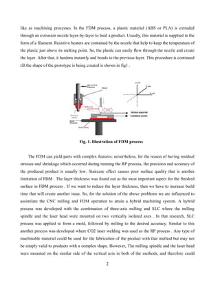 DESIGN AND DEVELOPMENT OF A HYBRID MACHINE COMBINING RAPID PROTOTYPING ...