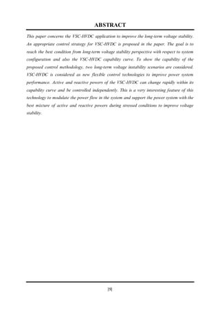 seminar report on vsc-hvdc poornima college of engineering | DOCX