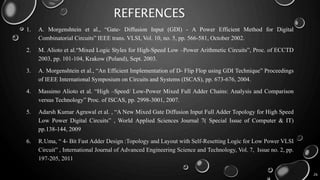 Study on self resetting logic with gate diffusion input (SRL-GDI) | PPTX