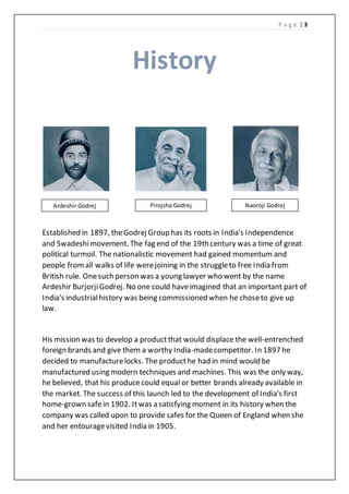 training report (godrej) | DOCX