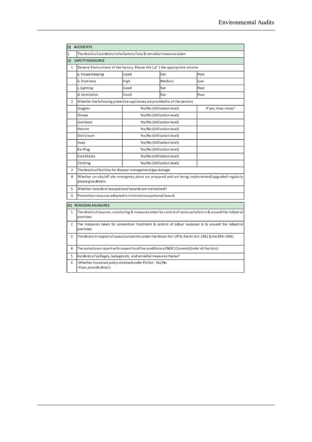 Environmental Audits | PDF