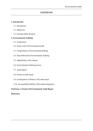 Environmental Audits | PDF
