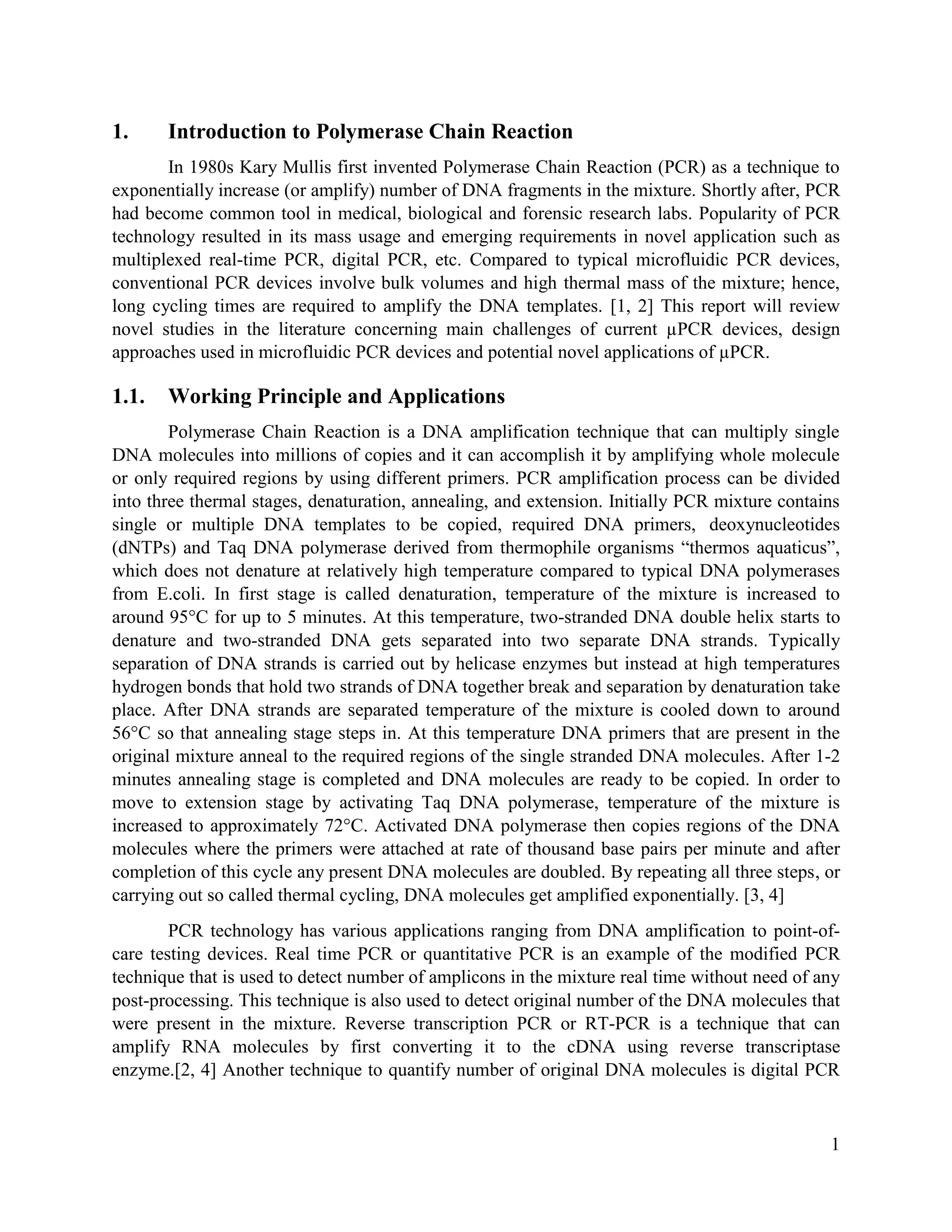 Microfluidic PCR Devices for DNA Amplification Report | PDF