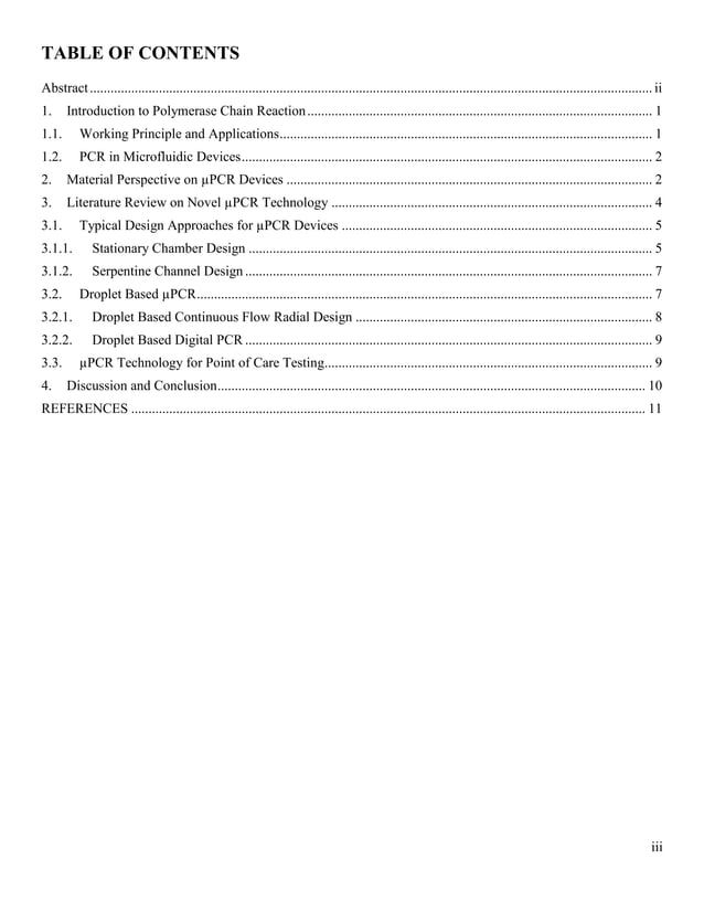 Microfluidic PCR Devices for DNA Amplification Report | PDF