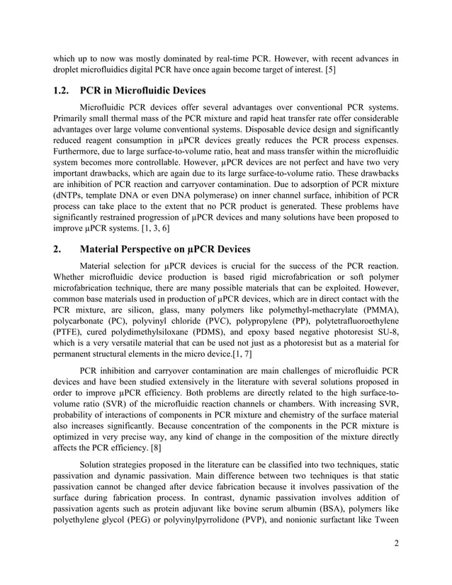 Microfluidic PCR Devices for DNA Amplification Report | PDF