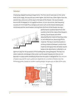 Acoustic Details of Theatre | PDF