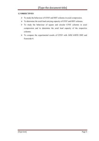 CFST Column Report | PDF